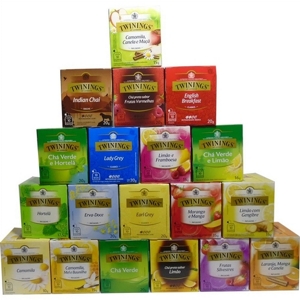Chá Twinings sabores apenas uma caixa com sabor disponível